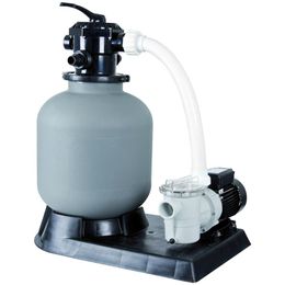 Infinite Spa Sandfilteranlage &raquo;Poolmax TP35 und Sandfilter&laquo; 400 - 4 m3/h, Mehrwegeventil, Manometer, Basis zur Montage grau Kunststoff, Stahl B/H/L: 80cm x 73cm x 