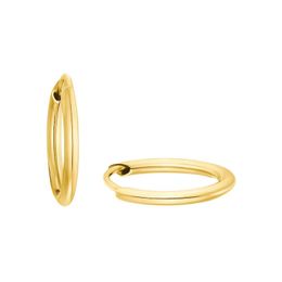 Amor Damen Paar Creolen &raquo;, 9979257&laquo; Made in Germany gold Gelbgold 585