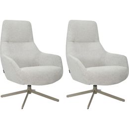 OTTO home Drehsessel &raquo;CLARINDA moderner Ohrensessel drehbar, TV-Sessel, Relaxsessel&laquo; 360-Grad drehbar, robustes Metallgestell beige metal frame, 