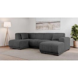 OTTO home Wohnlandschaft &raquo;BORNHOLM U-Form mit Recamiere rechts/links, B/T/H: 300/162/85 cm&laquo; U-Form mit Wellenunterfederung, Recamiere rechts oder 