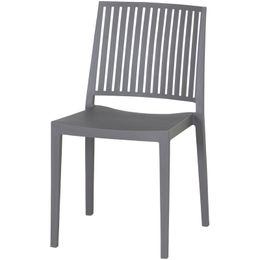 siena GARDEN Gartensessel &raquo;Lane 2er Set Stapelstuhl grau&laquo; Set, 2 Stk. tlg. Gestell, Polypropylen/Glasfaser B/H/T: 46cm x 82cm x 56cm