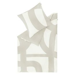 Sch&ouml;ner Wohnen Kollektion SCH&Ouml;NER WOHNEN-Kollektion Wendebettw&auml;sche &raquo;Scribble&laquo; aus 100% Baumwolle beige Satin, Obermaterial: 100% Baumwolle B/L: 135cm x 200cm, Satin, B/L: 80cm
