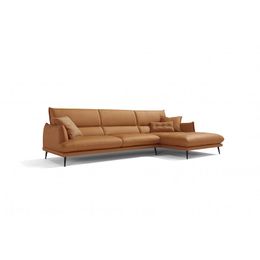Egoitaliano Ecksofa &raquo;FUNNY, hochwertiges & aktuelles Design, bequeme R&uuml;ckenlehne, L-Form&laquo; hochwertiger Sitzkomfort, L-Form bunt Leder B/H/T: 265cm x 90cm x 225cm,