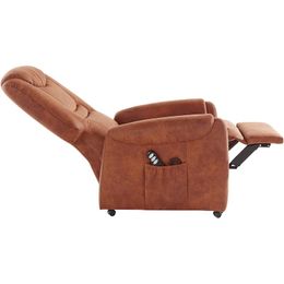 Sit & More sit&more TV-Sessel &raquo;Morten&laquo; in Gr&ouml;&szlig;e M, wahlweise mit Motor und Aufstehhilfe braun Luxus-Kunstleder;NaturLEDER (echtes Rindsleder);Luxus-Microfaser (