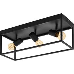 Eglo Deckenleuchte &raquo;SILENTINA&laquo; E27 1 Stk. Wand-/Deckenleuchte, schwarz, Leuchtmittel exkl. schwarz 3, H: 21cm, 1 Stk.