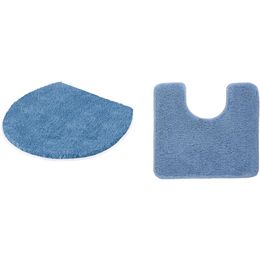 Kleine Wolke Badematte &raquo;RELAX, Badvorleger, Badezimmer Teppich&laquo; H&ouml;he 30 mm rutschhemmend beschichtet fu&szlig;bodenheizungsgeeignet Badteppich, meliert, rechteckig, rund