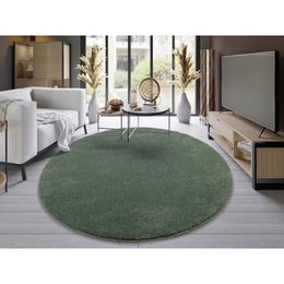 OCI DIE TEPPICHMARKE Teppich &raquo;NEW VILLA MELANGE, auch als L&auml;ufer und in Rund&laquo; rund 20 mm H&ouml;he dichter Shaggy, melierte uni Farben, robuster Hochflor, 