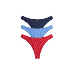 The Set Bikinihose Damen Gr&ouml;&szlig;e S navy / hellblau / rot