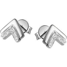 Firetti Damen Paar Ohrstecker &raquo;Schmuck Geschenk Silber 925 Ohrschmuck Ohrringe Spitze&laquo; mit Zirkonia (synth.) silber Silber 925 (Sterlingsilber)
