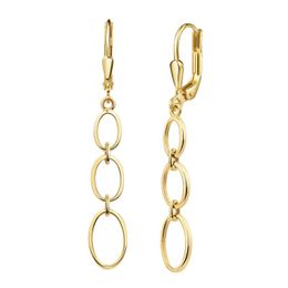 Firetti Damen Paar Ohrh&auml;nger &raquo;Schmuck Geschenk Gold 333 Ohrschmuck Ohrringe Oval&laquo; gold Gelbgold 333