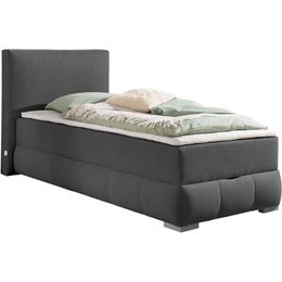OTTO home Boxbett &raquo;Wehma mit Kopfteil inkl. Bettkasten&laquo; in H2, H3 & H4 w&auml;hlbar, inklusive Topper grau Struktur, Liegefl&auml;che B/L: 100cm x 200cm, 