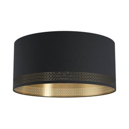 Eglo Deckenleuchte &raquo;ESTEPERRA Deckenlampe, Stahl und Textil, E27, IP20, Flurlampe, Lampe&laquo; E27 1 Stk. Wand-/Deckenleuchte, H24 x &Oslash;47,5 cm, schwarz, 
