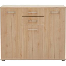 Priess Hochkommode &raquo;Lindau&laquo; braun Holzwerkstoff B/H/T: 123cm x 103cm x 38cm, 2 Stk., 3 Stk.