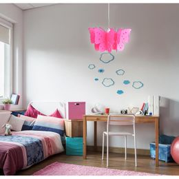N&auml;ve n&auml;ve Pendelleuchte &raquo;Kizi&laquo; E27 1 Stk. H&auml;ngeleuchte, pink pink 1, &Oslash; 46cm H: 100cm, 1 Stk.