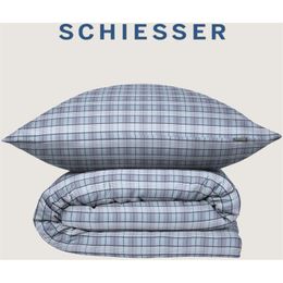 Schiesser Bettw&auml;sche &raquo;Kate aus weicher Baumwolle mit zeitlosen Karos&laquo; 2 MADE IN GREEN by OEKO-TEX Renforc&eacute;, Obermaterial: 100% Baumwolle B/L: 135cm x 200cm, 1 