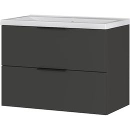 Germania Waschtisch &raquo;Crandon&laquo; 1 Stk. tlg. grau Holzwerkstoff B/H/T: 81cm x 65cm x 47cm
