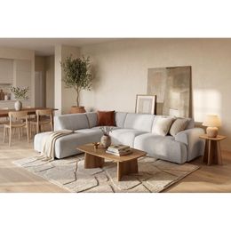 OTTO home Ecksofa &raquo;Linkka, Breite 282 cm&laquo; L-Form, in einem weichen Chenille-Stoff, mit Wellenunterfederung beige 90% PES, 10% Nylon B/H/T: 282cm x 