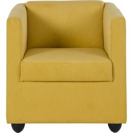 LOOKS by Wolfgang Joop Sessel &raquo;LooksI&laquo; in vielen frischen Farben gelb Cord (92% Polyester, 8% Polyacryl);Luxus_Microfaser mit Druck (100% Polyester);