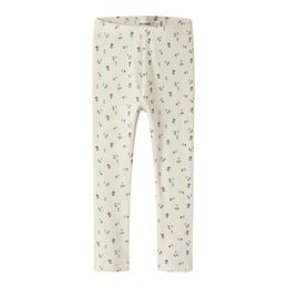 Lil'atelier Leggings 'NMFGago' M&auml;dchen Gr&ouml;&szlig;e 98 ecru / schoko / dunkelgr&uuml;n