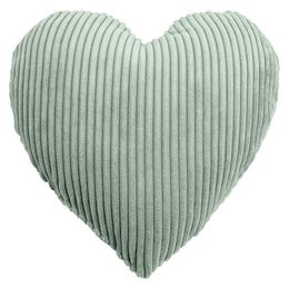 MAGMA Dekokissen &raquo;SHARA Herzkissen&laquo; Kuscheliges Herzkissen mit Cord-Charme Bezug Au&szlig;enkissen: 95% Polyester, 5% Nylon. F&uuml;llung: 100% Polyester B/L: 0cm x 