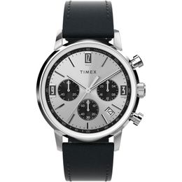 Timex Herren Chronograph &raquo;MARLIN&laquo; Quarzuhr, Armbanduhr, Herren, Datum, Stoppfunktion, 12/24-Std.-Anzeige schwarz Einheitsgr&ouml;&szlig;e