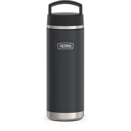 Thermos Isolierflasche &raquo;ICON BEVERAGE BOTTLE, Edelstahlk&ouml;rper, sp&uuml;lmaschinenfest&laquo; 0,71l, 18h hei&szlig; & 24h kalt, extra gro&szlig;e &Ouml;ffnung, absolut dicht grau 