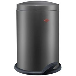 Wesco M&uuml;lleimer &raquo;116 Alpha&laquo; 1 Beh&auml;lter Tretabfallsammler, 13 Liter grau Stahlblech B/H/T: 30cm x 42,5cm x 30cm, 13 l