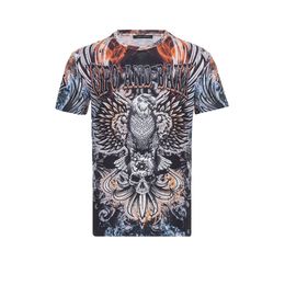 Cipo & Baxx Cipo & Baxx T-Shirt 'CT818' in Regular Fit Herren Gr&ouml;&szlig;e L blau