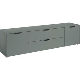 HBZ-MEBLE HBZ Lowboard &raquo;Linz TV-Unterschrank, BxHxT 180x47x40cm&laquo; 1 Stk. tlg. Breite 180cm,Lip-Griff, Melaminbeschichtung gr&uuml;n Holzwerkstoff B/H/T: 180cm x 47cm 