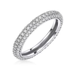 Lulu & Jane Lulu & Jane Ring female size 56 Silver / Transparent