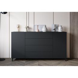 Home Affaire Sideboard &raquo;Phuket 180 cm breit, modernes Design mit Stauraum&laquo; 1 Stk. tlg. Kommode mit 2 T&uuml;ren, 4 Schubladen und verstellbaren 