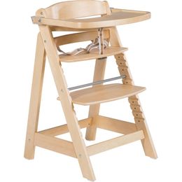 Roba Hochstuhl &raquo;Treppenhochstuhl Sit Up Click & Fun, natur&laquo; () aus Holz beige B/H/T: 45cm x 80cm x 54cm