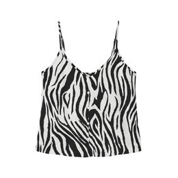 V&eacute;ro Moda Vero Moda Top 'VMMYMILO' Damen Gr&ouml;&szlig;e L hellgrau / schwarz