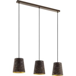 Eglo H&auml;ngeleuchte &raquo;SEGEZIA&laquo; E27 1 Stk. H&auml;ngeleuchte in braun aus Stahl - exkl. E27 - 40W braun H: 110cm, 1 Stk.