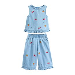 next Set girl size 98 Blue denim / Green / Orange / Red
