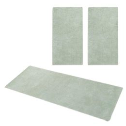 OTTO home Hochflor-Bettumrandung &raquo;Microfaser Teppich Magong, besonders weich, sehr feiner Flor&laquo; H&ouml;he 25 mm 3 tlg. uni, einfarbiger Bettvorleger, 