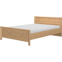 Kinderbett &raquo;Bett Lugano&laquo; braun Liegefl&auml;che L&auml;nge B: 200cm x 140cm, H&ouml;he Bett: 80cm H&ouml;he Fu&szlig;teil: 50cm
