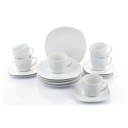 Retsch Arzberg Kaffeeservice &raquo;Geschirr-Set, Service Fino&laquo; 18 Teile, f&uuml;r 6 Personen wei&szlig; Porzellan 18 Stk.