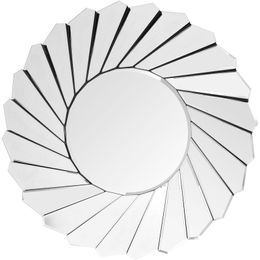 Kayoom Wandspiegel &raquo;Zeus 510&laquo; silber Metall, Spiegelglas B/H/T: 80cm x 80cm