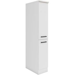 Optifit Apothekerschrank &raquo;Palma&laquo; Breite 30 cm, H&ouml;he 174,4 cm, 2 Ausz&uuml;ge, 5 Ablagen wei&szlig; Holzwerkstoff wei&szlig;, B/H/T: 30cm x 174,4cm x 60cm, Schubladen: 