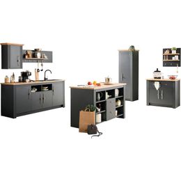 OTTO home K&uuml;che &raquo;KS-Westminster&laquo; Breite 366 cm, ohne E-Ger&auml;te grau B/H/T: 366cm x 60cm