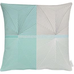Apelt Dekokissen &raquo;Tobia&laquo; blau Obermaterial: 80% Polyester, 20% Viskose B/L: 46cm x 46cm, 1 Stk.