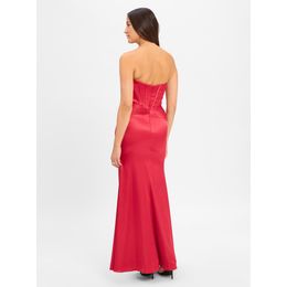 LUXUAR Fashion Kleid Damen Gr&ouml;&szlig;e 38 bordeaux Sommerkleid