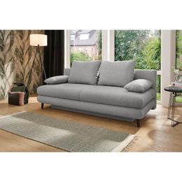 Jockenh&ouml;fer Schlafsofa &raquo;Per, B: 202 cm, Liegefl. 141x200 cm&laquo; mit Schlaffunktion & Bettkasten grau Korpus: 100% Polyester;Kissen: 100% Polyester B/H/T: 202cm x 