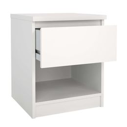 Home Affaire Nachttisch &raquo;Naia, Nachtkommode, Nachtschrank, Beistelltisch&laquo; mit 1 Schublade, Breite 40 cm, H&ouml;he 50 cm wei&szlig; B/H/T: 40,4cm x 49,5cm x 40cm