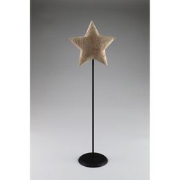 AM Design Dekostern &raquo;aus Holz und Metall&laquo; 2er Set, BxHxT: 9,5x43,5x13,5 cm beige Holzwerkstoff B/H/T: 9,5cm x 43,5cm x 13,5cm