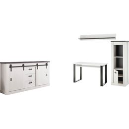 Home Affaire Schrank-Set &raquo;SHERWOOD&laquo; 4 Stk. tlg. wei&szlig; B/H/T: 352cmcm x 200cmcm x 60cmcm