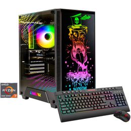 GAMEMAX Gaming-PC &raquo;Rockstar 8179 AMD Ryzen 7 5700X 32GB 1TB SSD RTX 5060Ti&laquo; Windows 11 WLAN AC Wi-Fi 5, 1x LAN, 3x Audio, 4x USB 3.2 Gen 1, 1x PS/2-