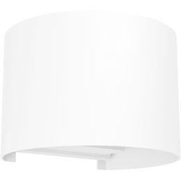 Eglo Wandleuchte &raquo;CALPINO 3 Wandlampe - Alu - LED - 2X2,8W - IP54&laquo; LED-Modul 1 Stk. Warmwei&szlig; Au&szlig;enbeleuchtung, Au&szlig;enwandleuchte, Terrasse, L13,5 x H10