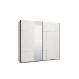 Home Affaire Schwebet&uuml;renschrank &raquo;Aleria Schiebet&uuml;renschrank, Kleiderschrank, W&auml;scheschrank, Garderobe&laquo; mit Spiegel, 2 Metallkleiderstangen, in 2 